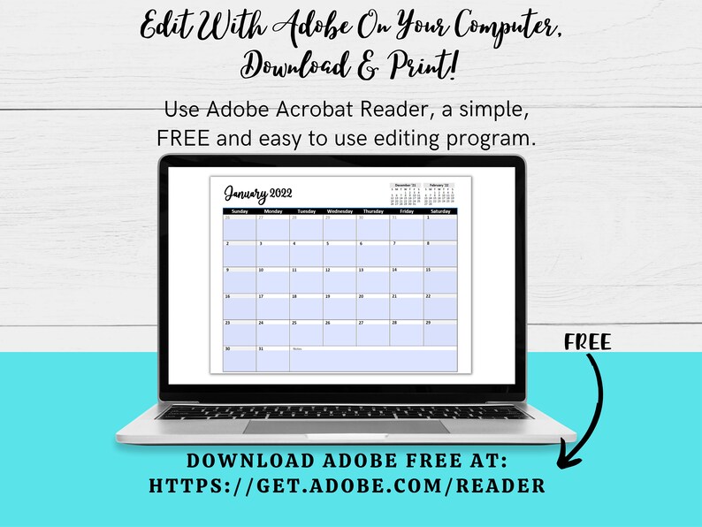 2022-2024 Editable Printable Calendars Editable Calendar - Etsy Australia