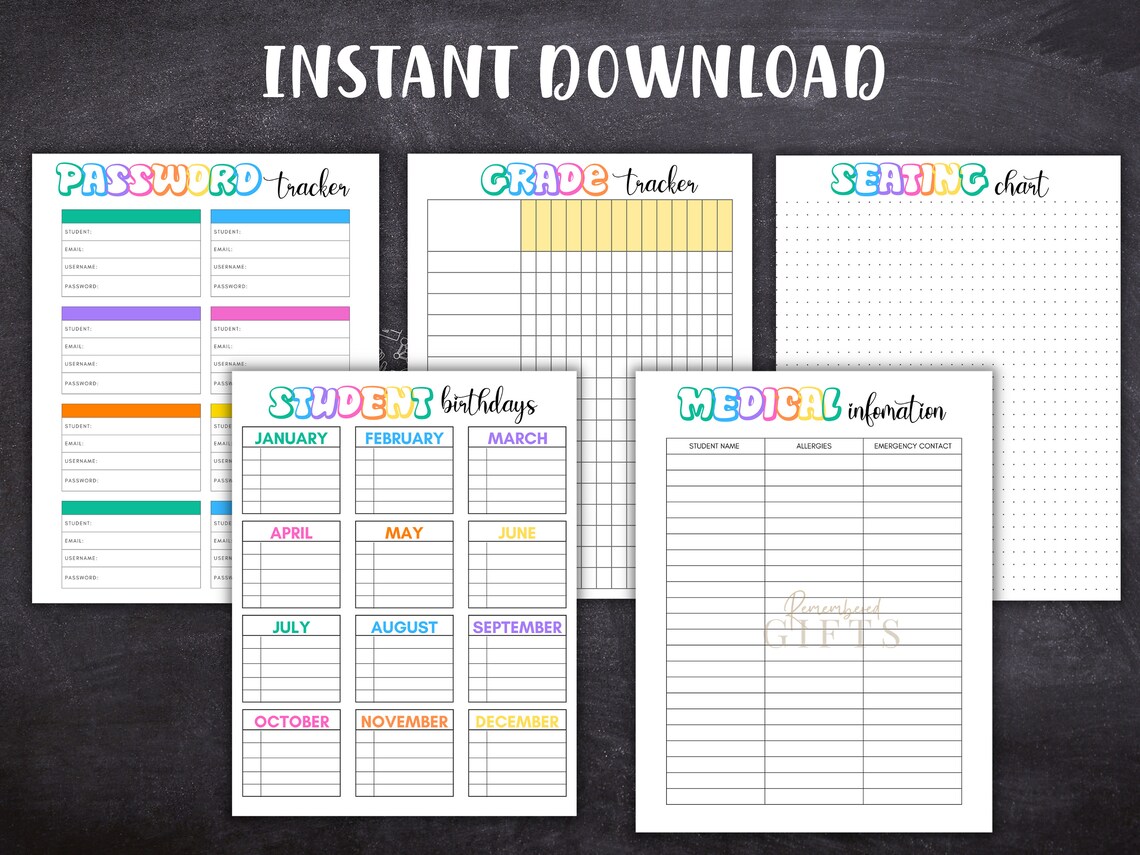 Teacher Planner Printable Lesson Planner 2022-2023 - Etsy