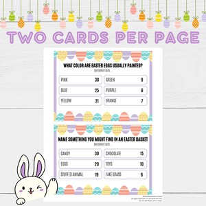 Easter Friendly Feud Game: Printable Family Party (PDF) - Etsy