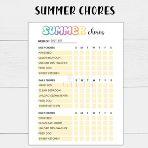 Printable Editable Summer Planner Bundle | Summer Checklist | Summer ...