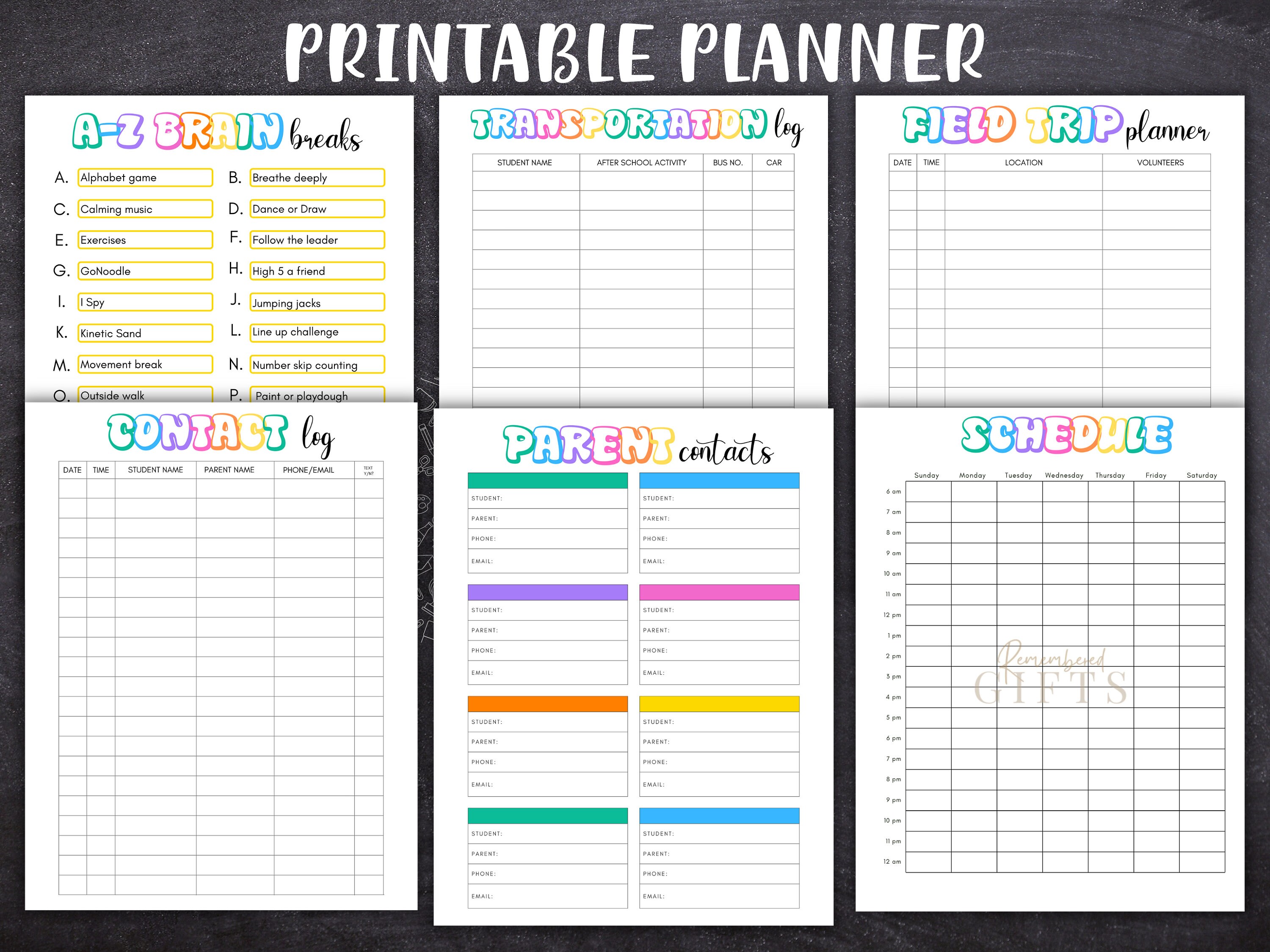 Teacher Planner Printable Lesson Planner 2022-2023 - Etsy