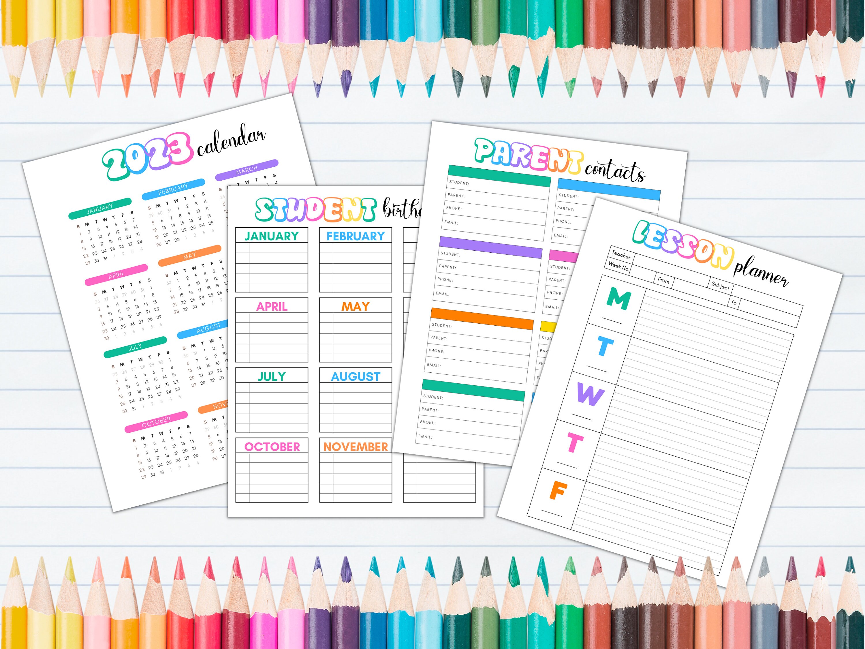 Teacher Planner Printable Lesson Planner 2022-2023 - Etsy