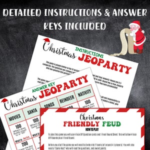 Christmas Game Bundle | Christmas Jeoparty | Friendly Feud Trivia ...