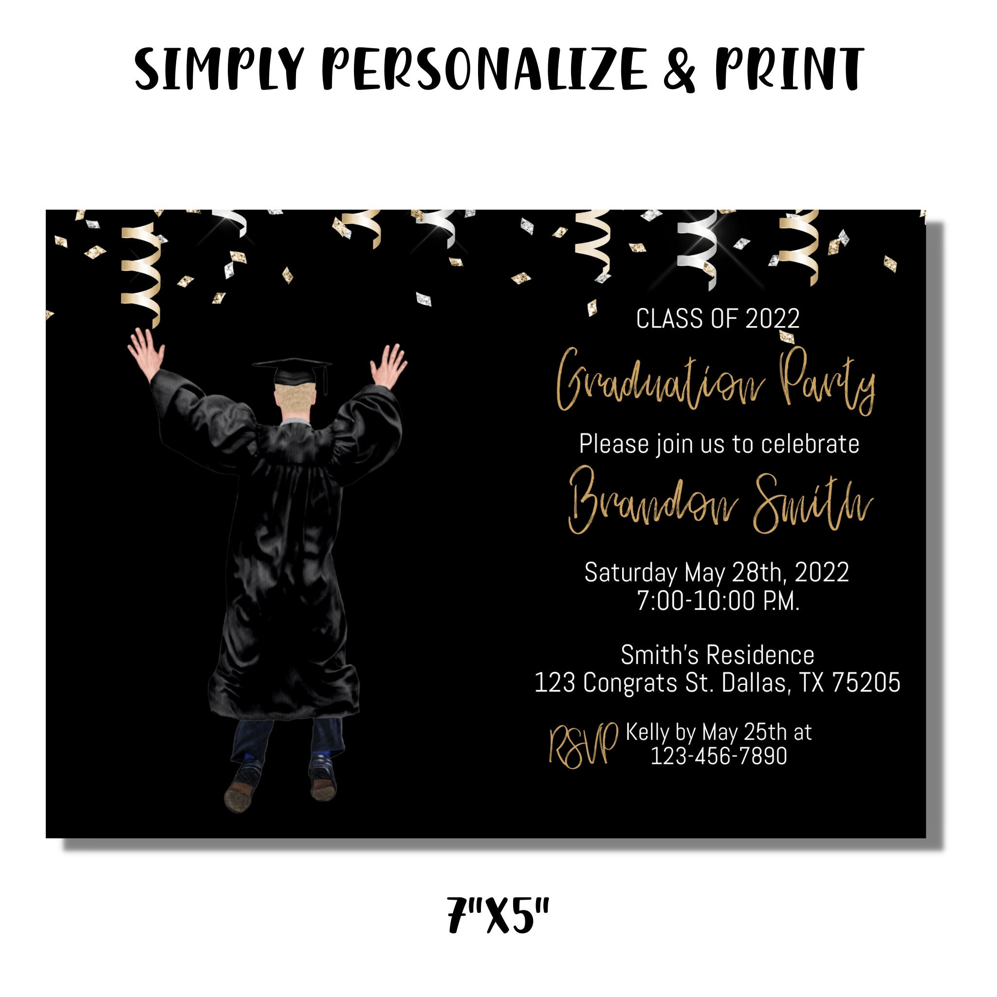 Personalized Graduation Party Invitation Graduation Party Invitation ...