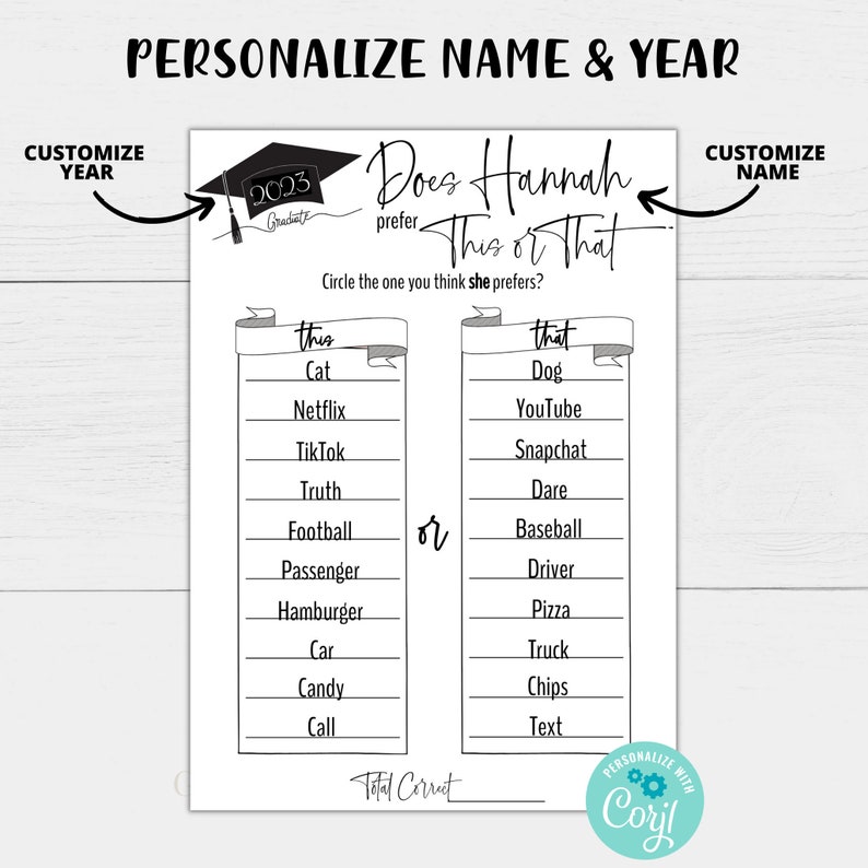 Graduation Party Games Bundle Graduation Party Games Printable ...