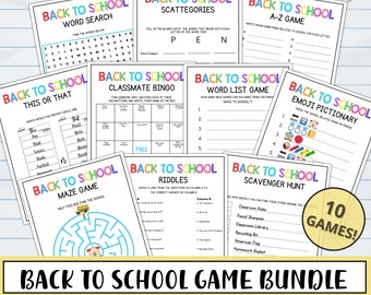 Back to School Emoji Game - Etsy