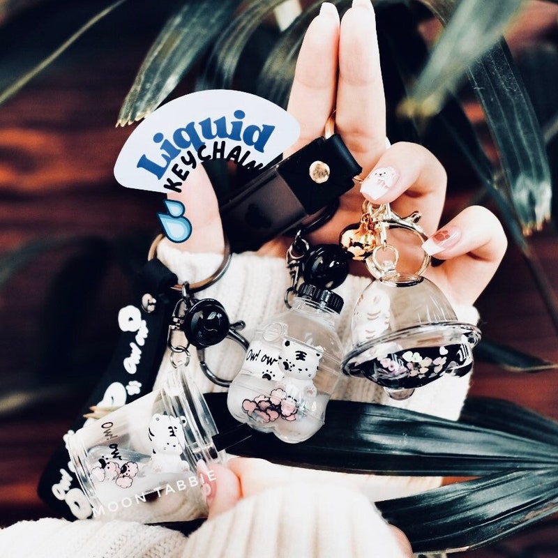 Liquid Keychain - Etsy