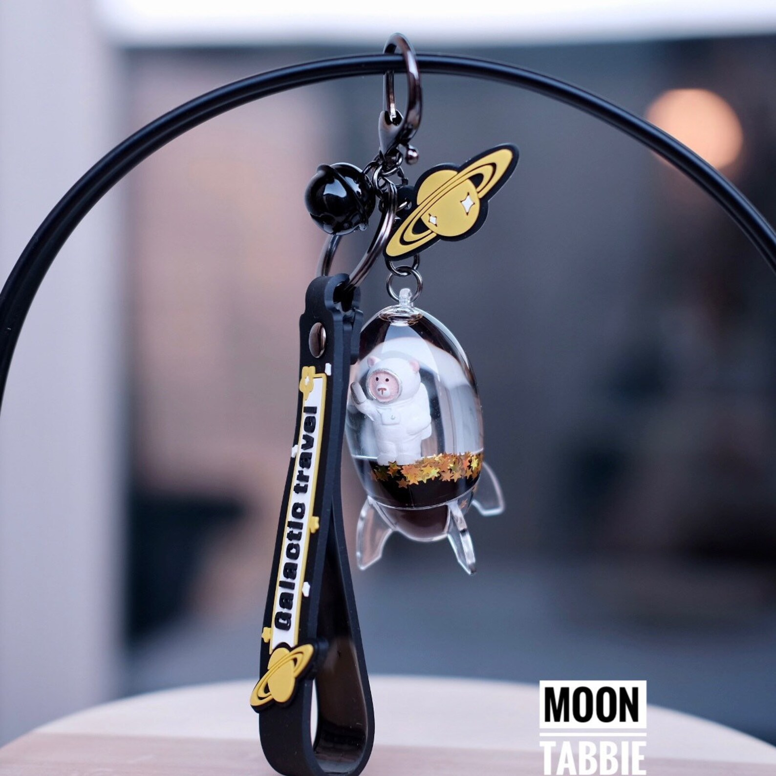 Astronaut Liquid Keychain Boba Keychain Quicksand Keychain - Etsy