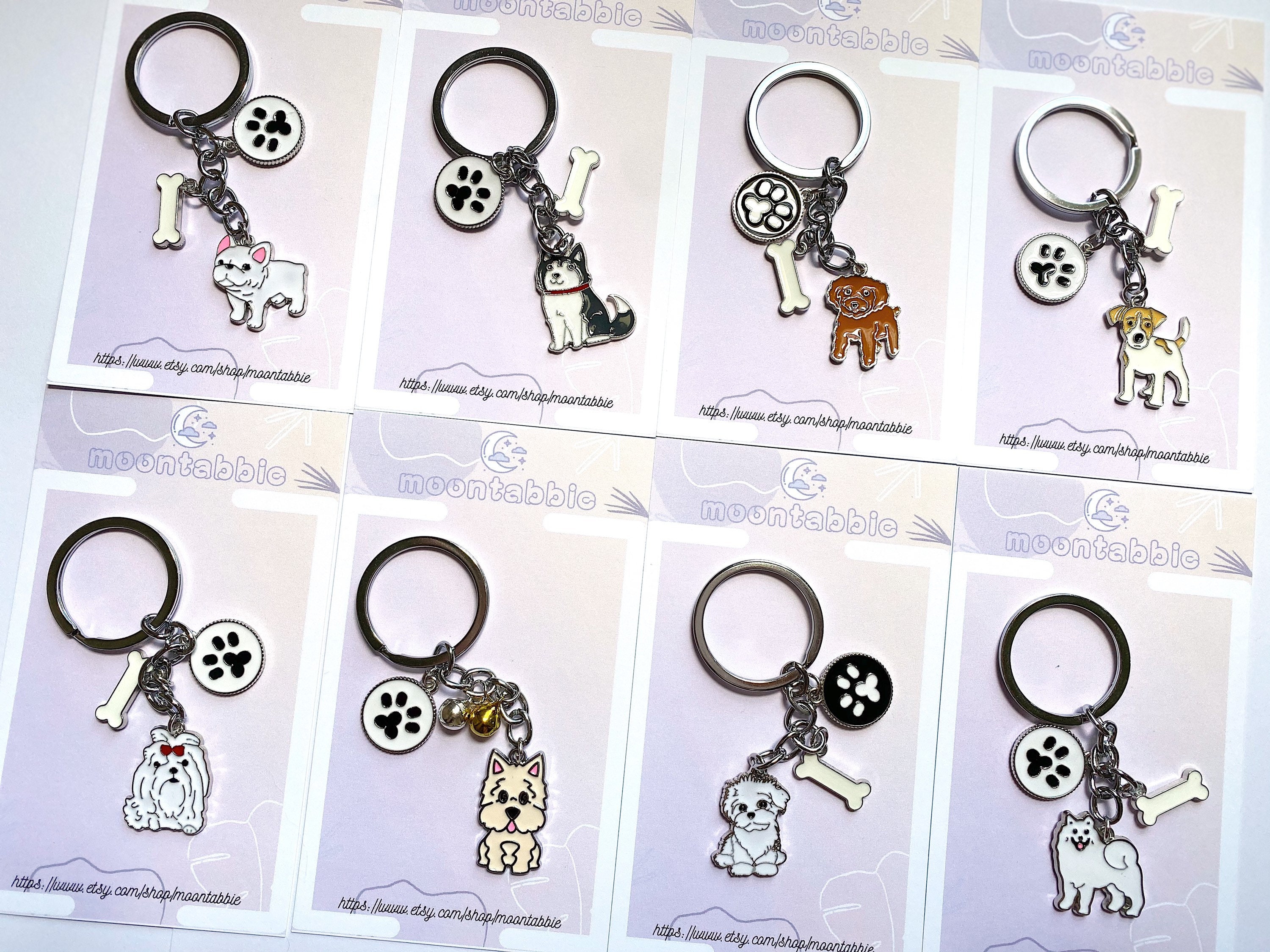 Corgi Dog Keychains Dog Breed Keychain Dog Lover Gifts Dog - Etsy