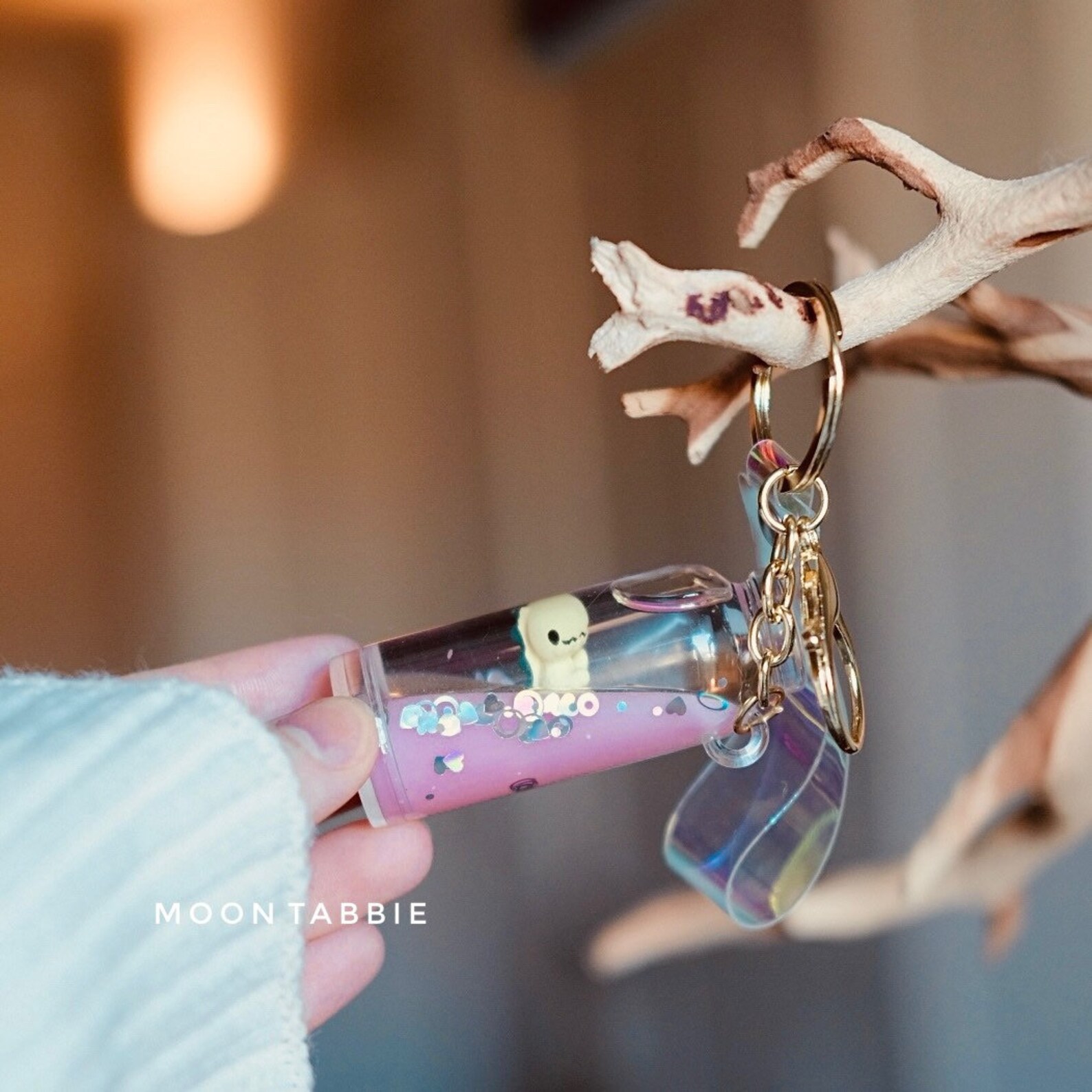 Dinosaur Liquid Keychain Boba Keychain Quicksand Keychain - Etsy