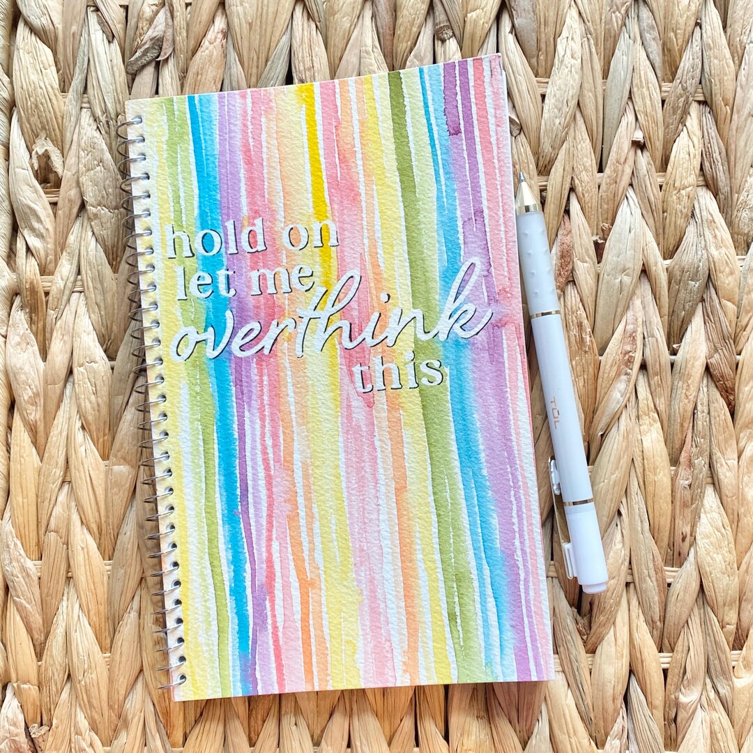 Hand-painted Notebook With Original Watercolor Artwork Cover Handmade ...