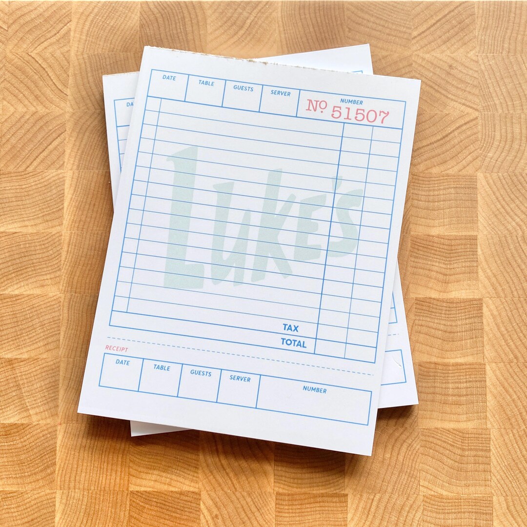 Notepad for Coffee Lover Gift Stationery Diner Paper Pad Order Ticket ...