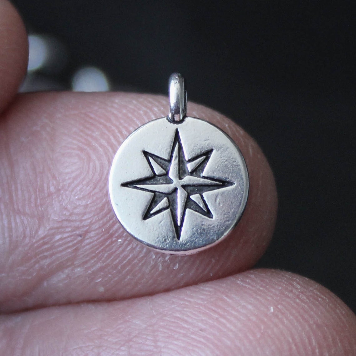 Compass Rose Charm by Tierracast. North Star. - Etsy UK