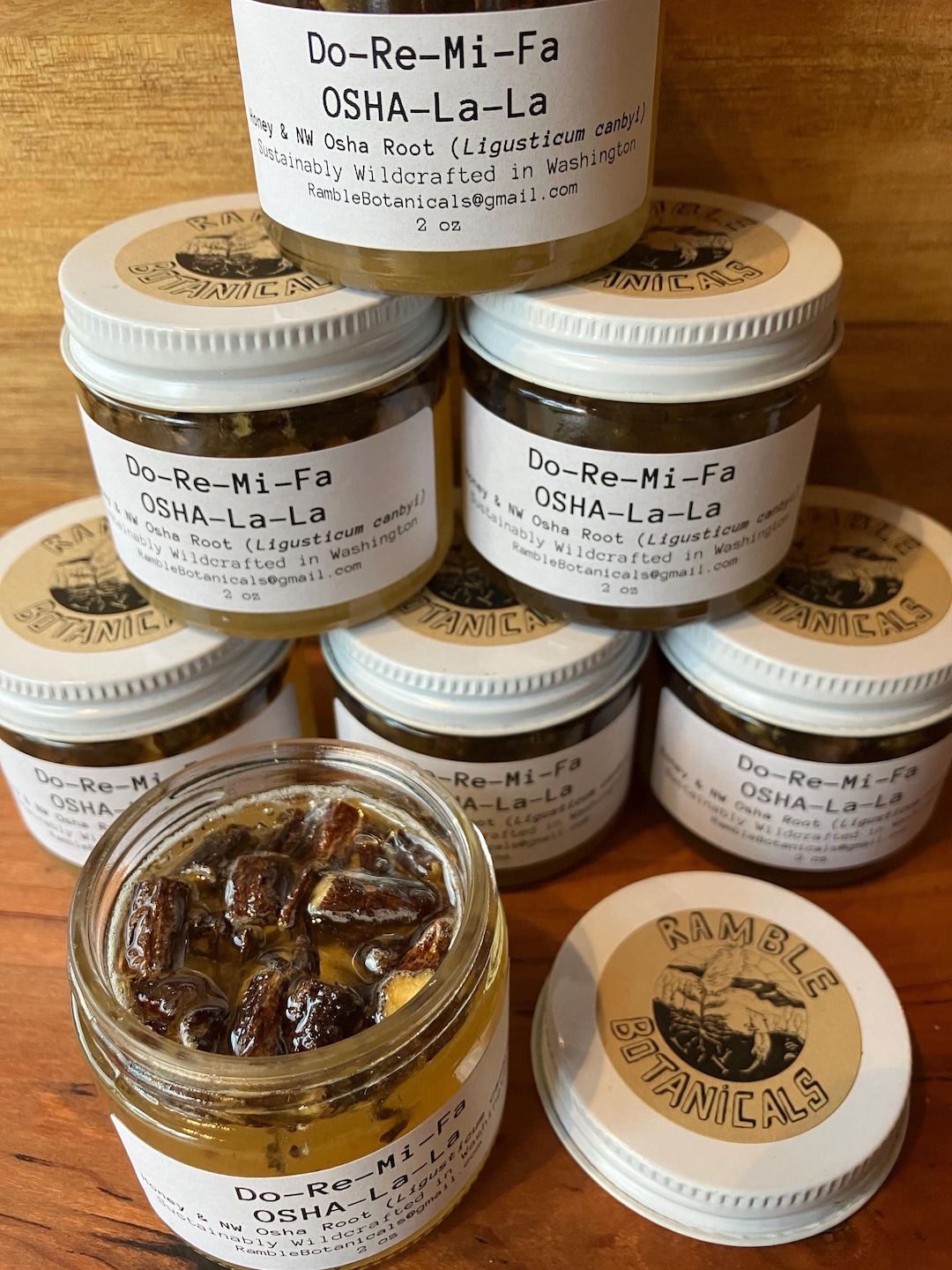 Osha Root Infused Honey - Bear Root - Handcrafted Botanical Honey ...