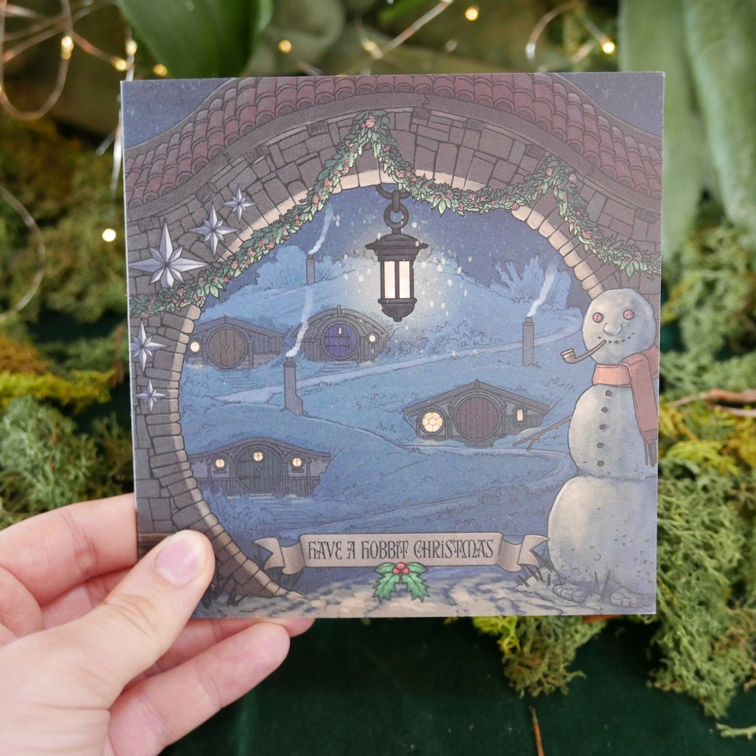Hobbit Christmas Card - Have A Hobbit Christmas Card for Birthday ...