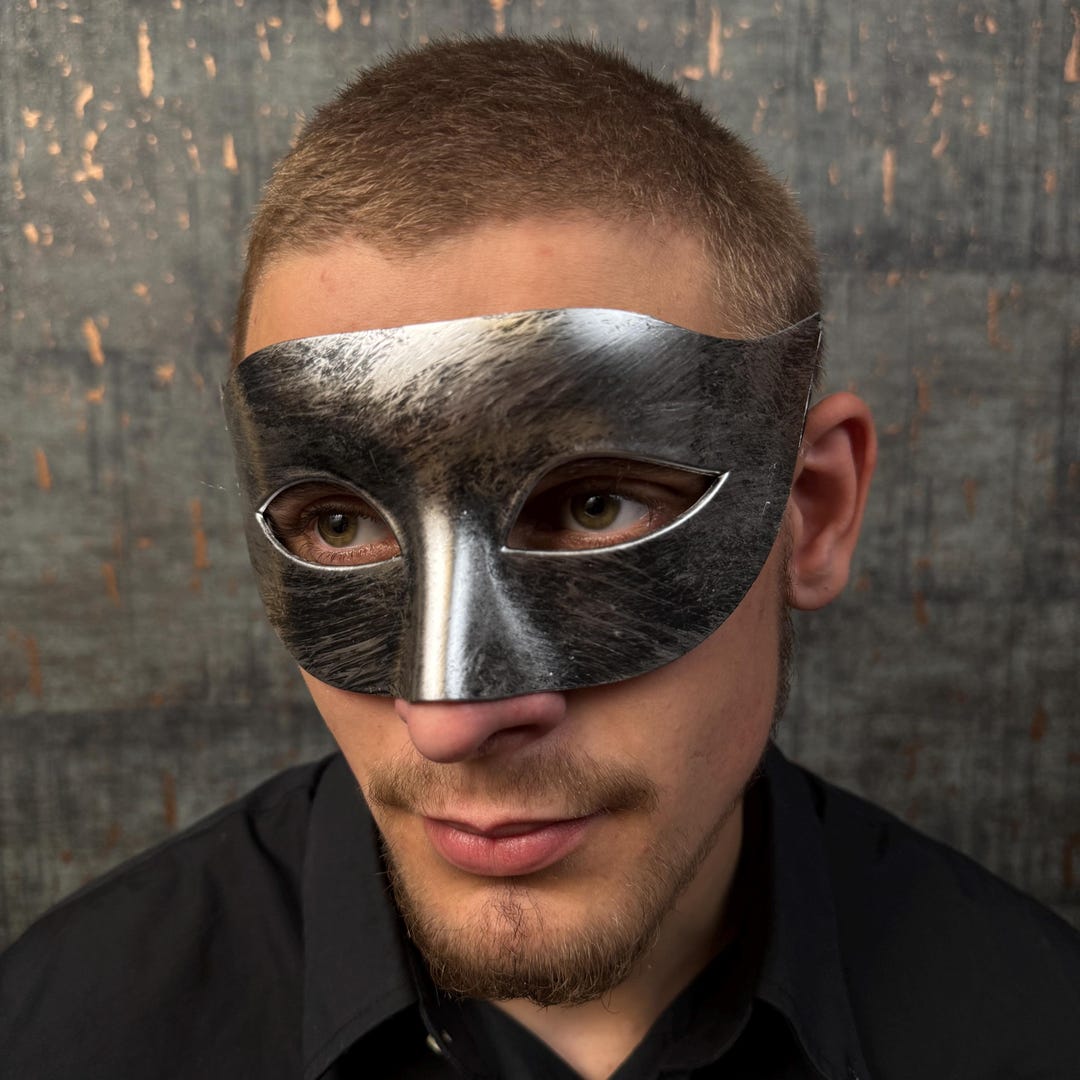 Men's Masquerade Mask - Strict Classic Style for Carnival - Etsy