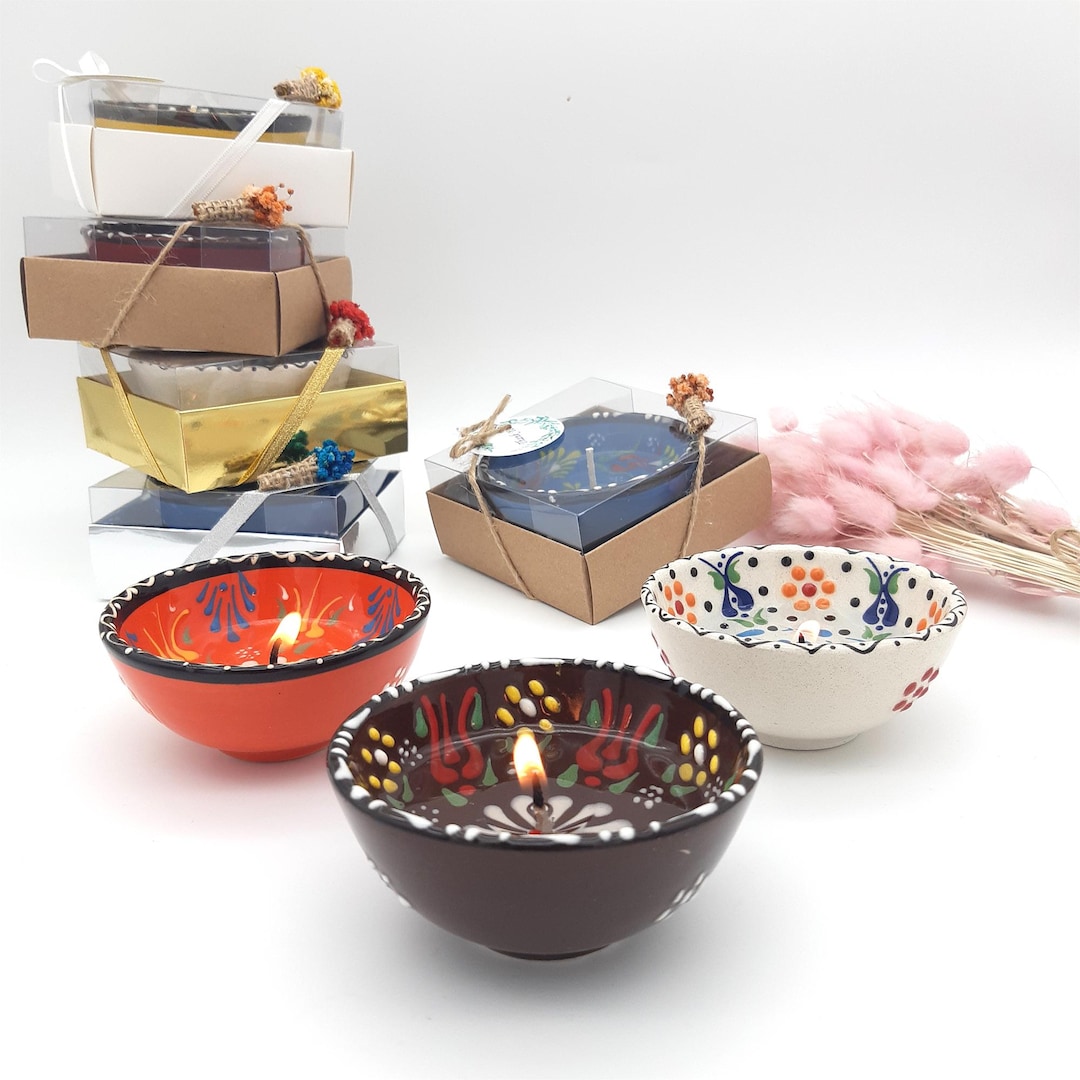 Wedding Gift Bowl With Gel Candle, Return Gift, Return Favor for Guest ...
