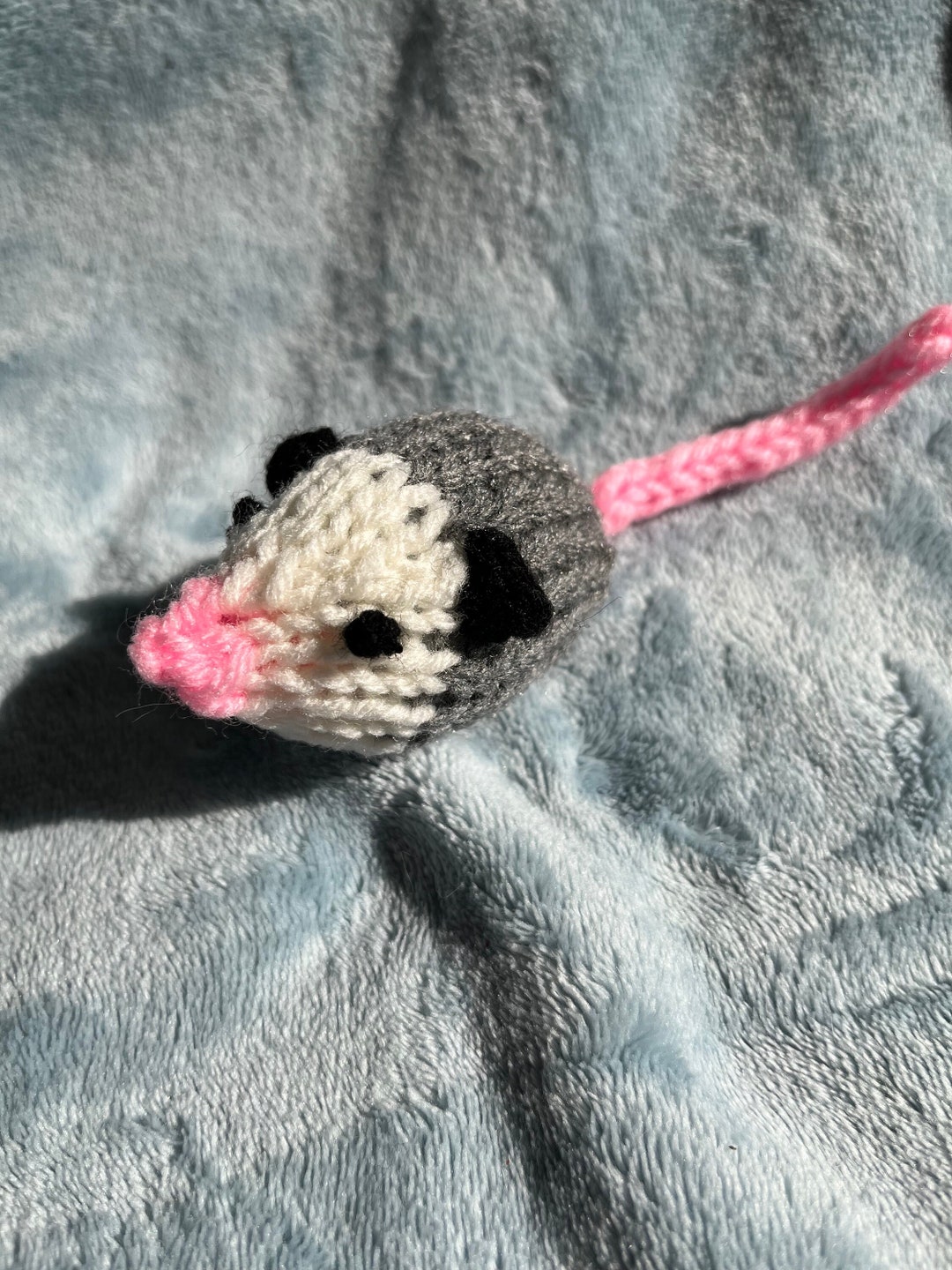 Aaliyah the Opossum Hand-knit Opossum Amigurumi With a - Etsy