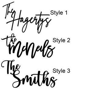 Custom Last Name Sign, Family Name Sign, Personalized Name Sign ...