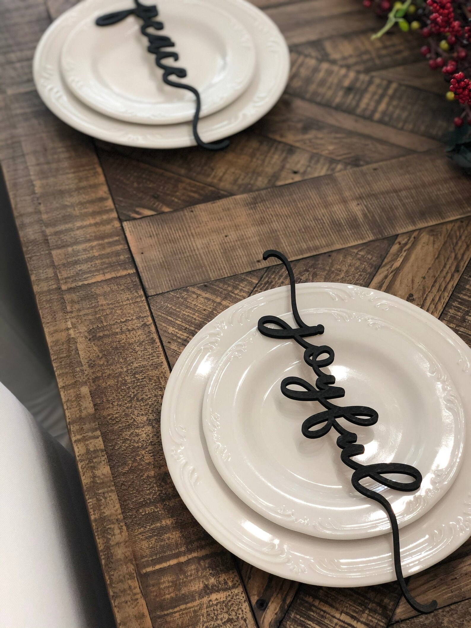 Christmas Place Card, Joyful Place Cards, Christmas Place Setting ...