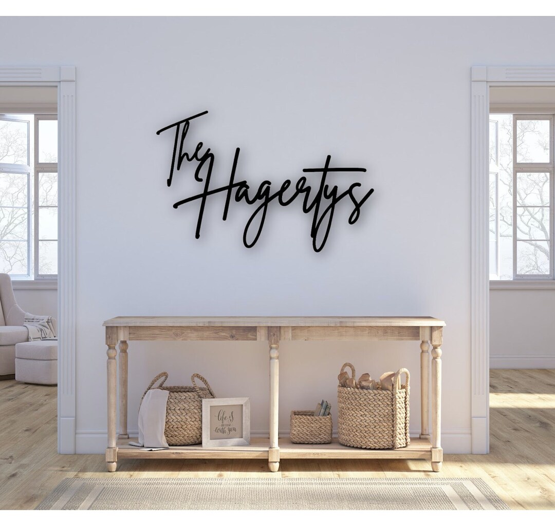 Custom Last Name Sign, Family Name Sign, Personalized Name Sign ...