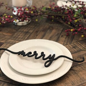 Christmas Place Card, Merry Place Cards, Christmas Place Setting ...