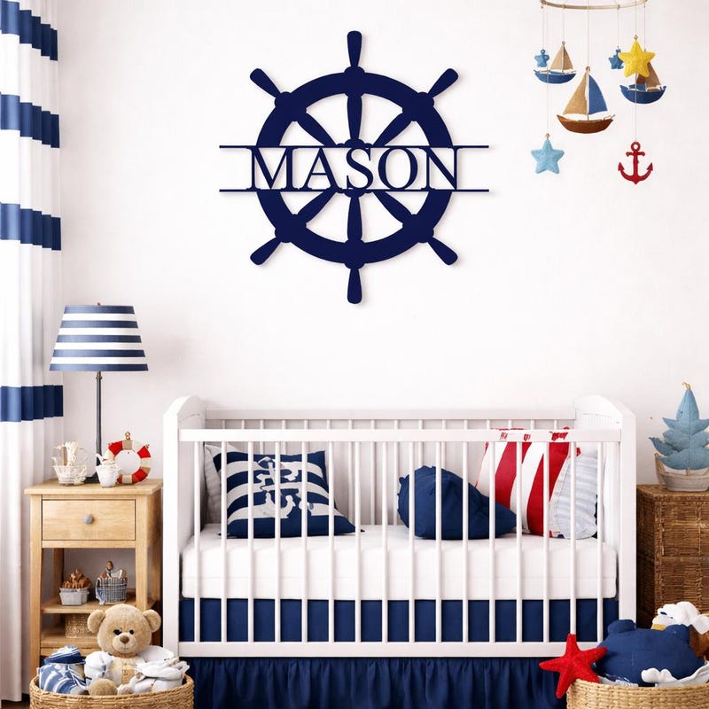 Custom Ships Wheel Sign - Etsy