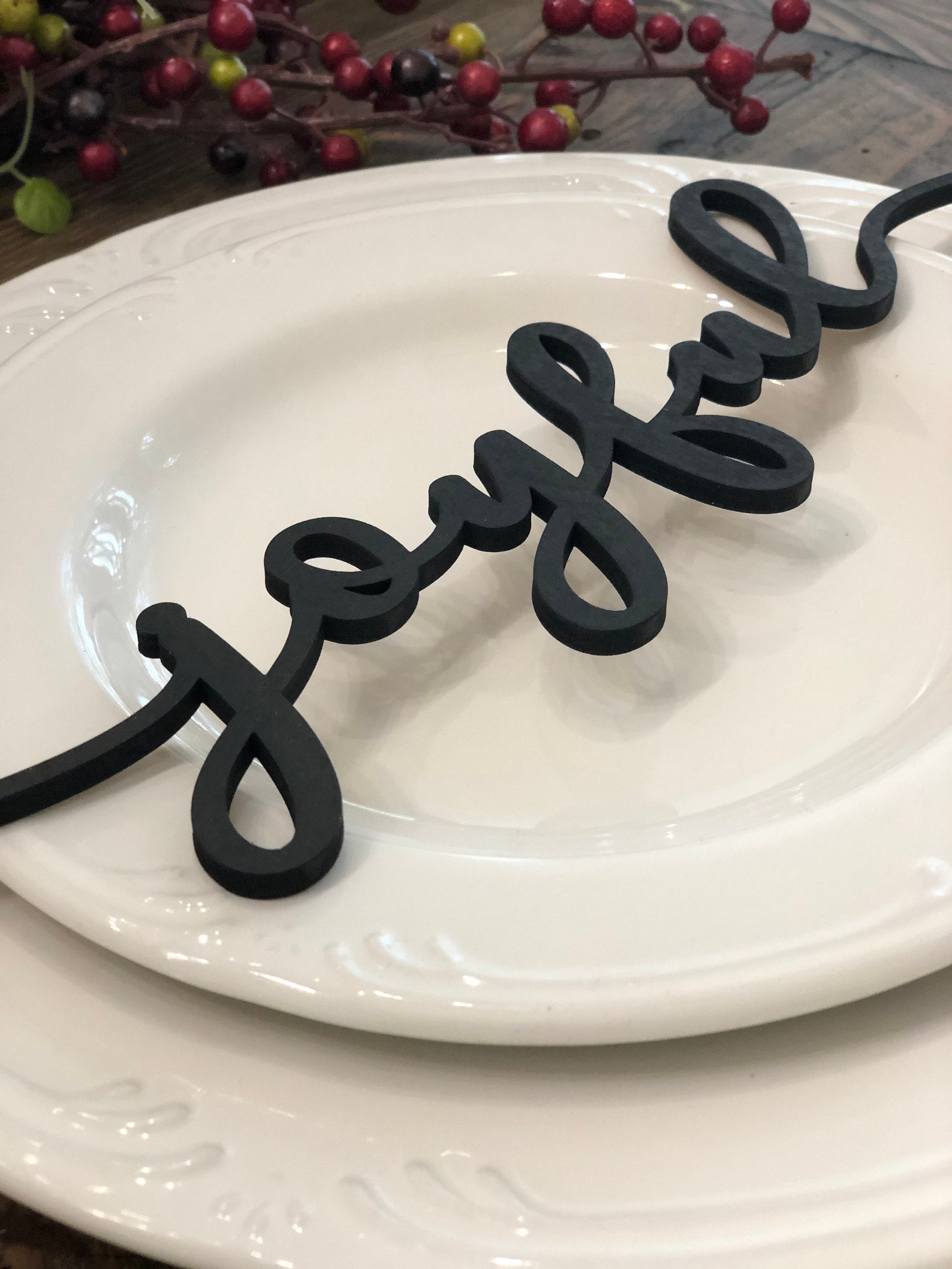 Christmas Place Card, Joyful Place Cards, Christmas Place Setting ...