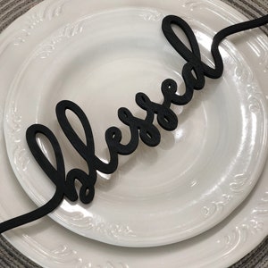 Thanksgiving Place Card, Blessed Place Cards, Thanksgiving Place ...