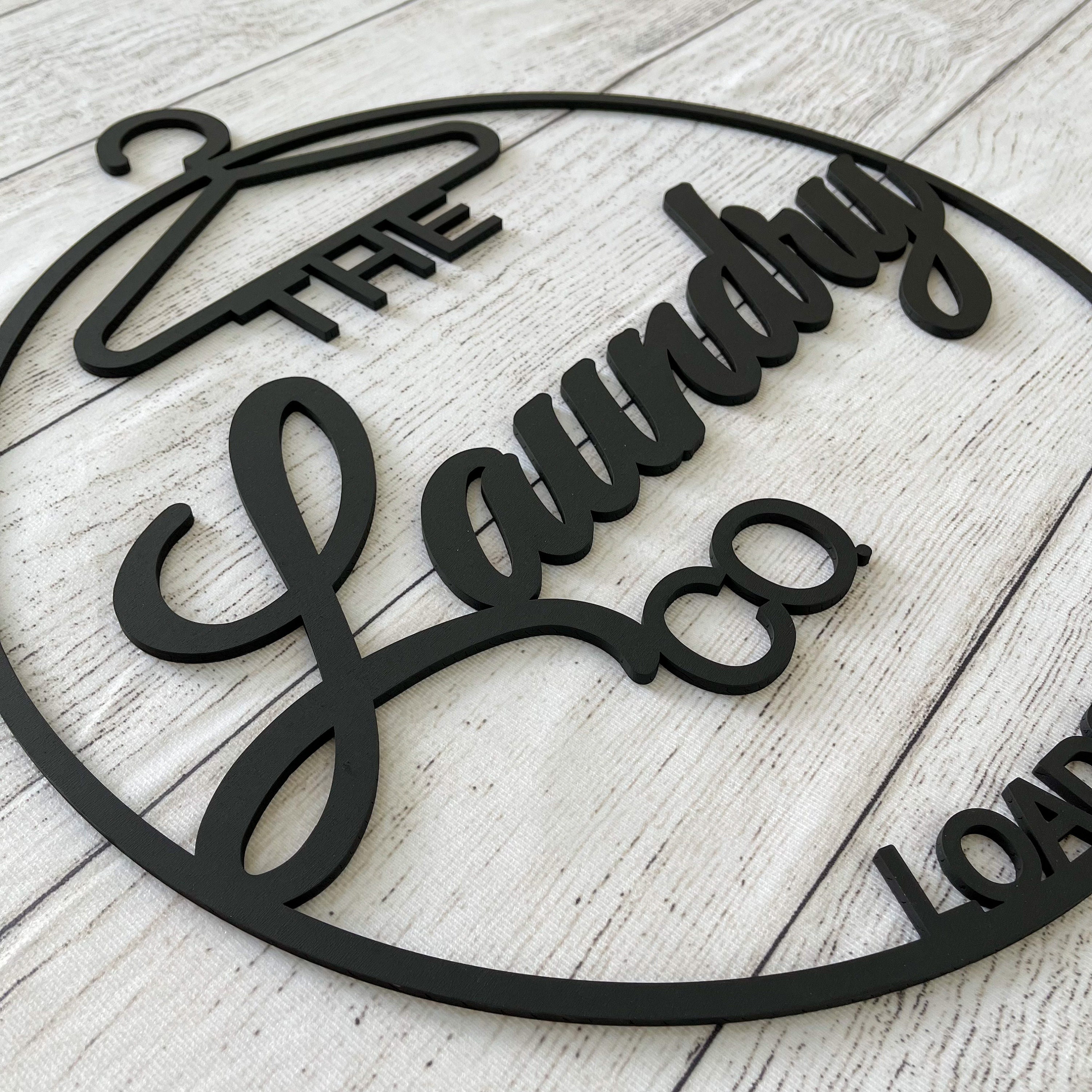 Laundry Sign, Laundry Room Sign, Wood Words, Laundry Wooden Sign ...