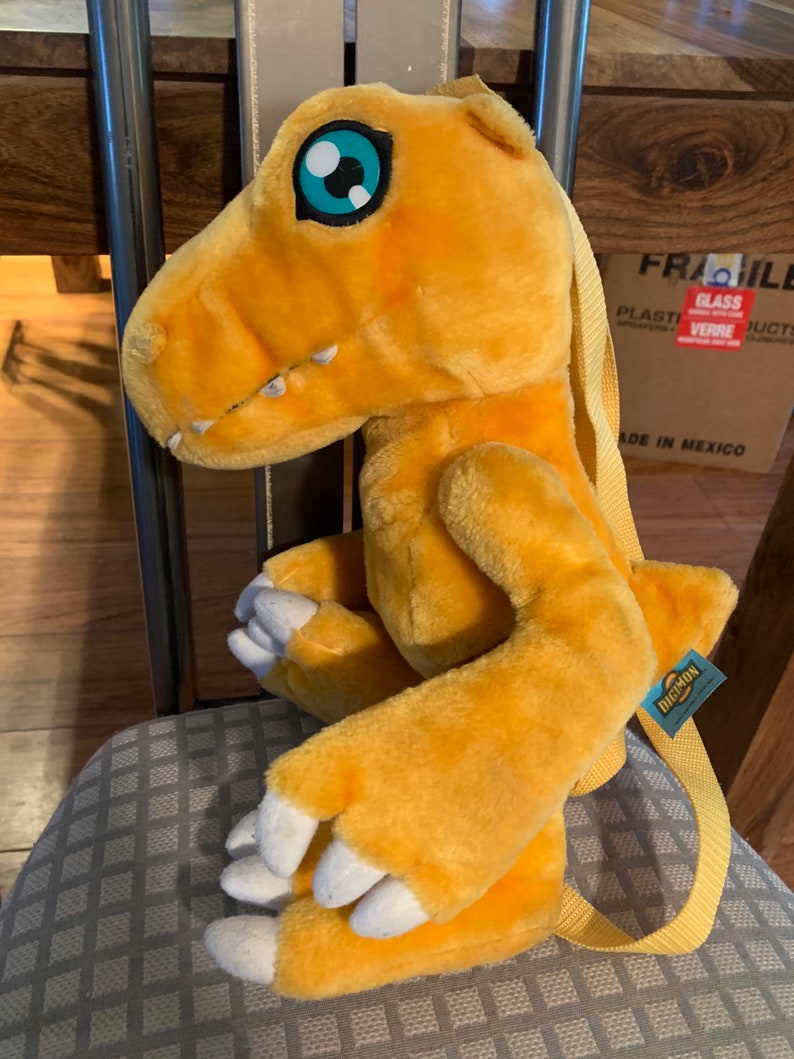 Agumon Original Vintage Plush Backpack 15 Digimon 1990s 2000s - Etsy