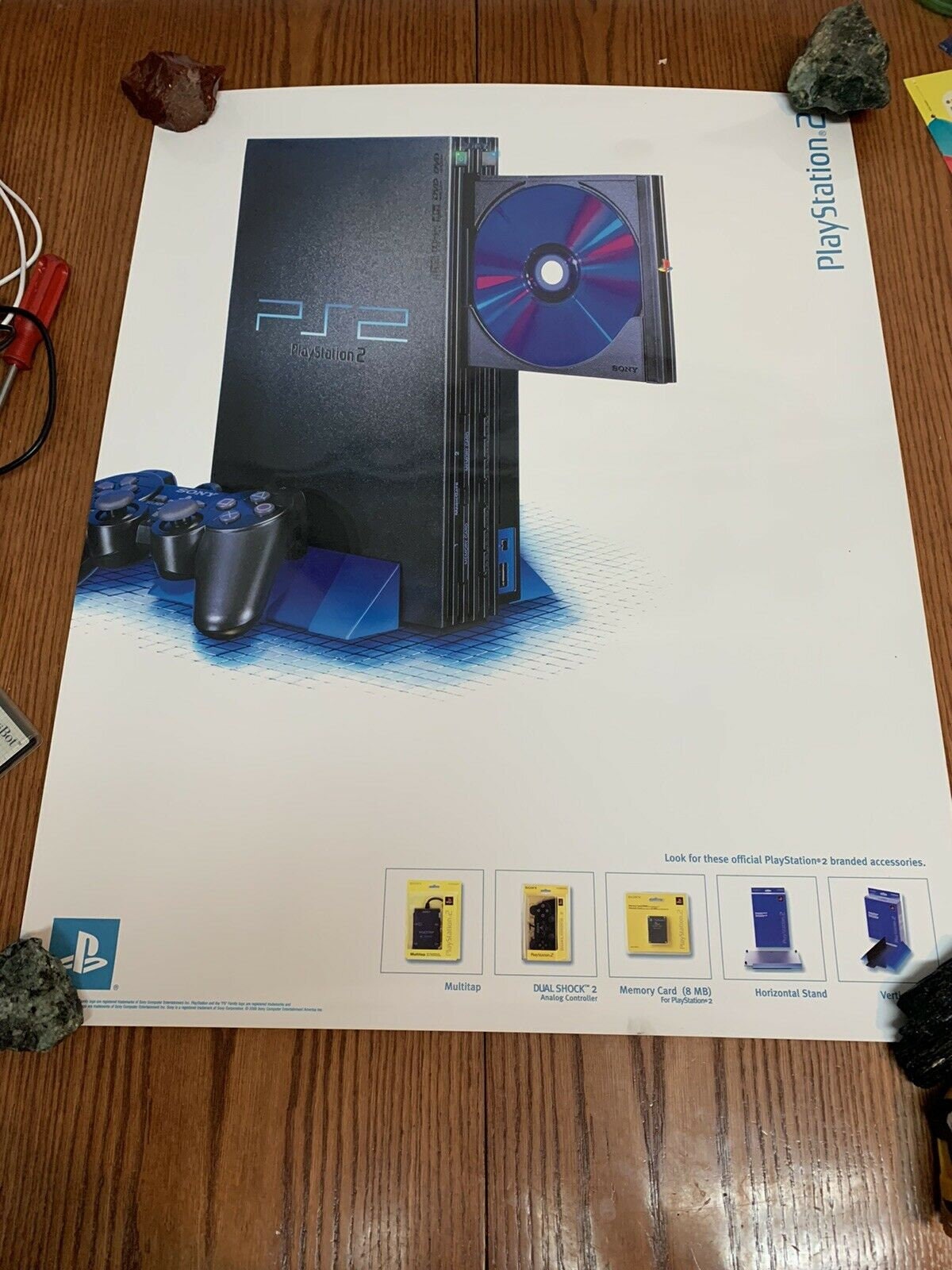 Playstation 2 PS2 Console Promo Store Poster Double Sided 28x22 Very ...