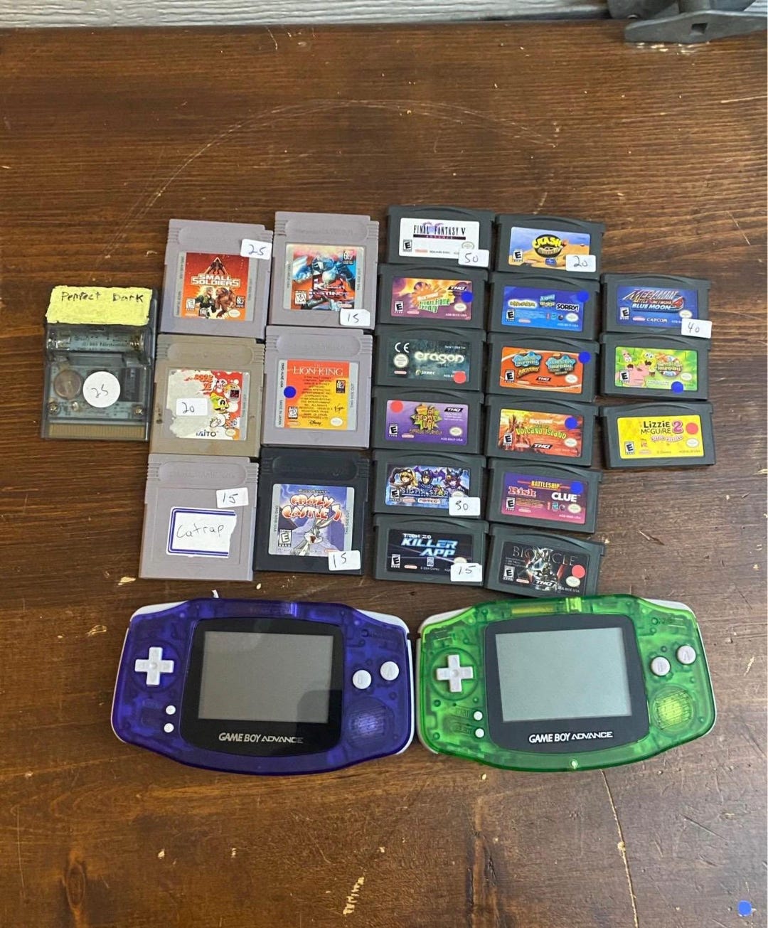 Custom Gameboy Advance Consoles Green / Purple Pokemon Silver Gold - Etsy