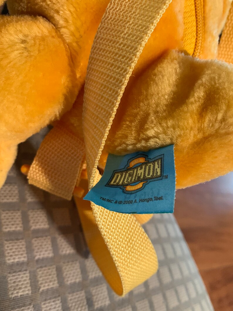 Agumon Original Vintage Plush Backpack 15 Digimon 1990s 2000s - Etsy