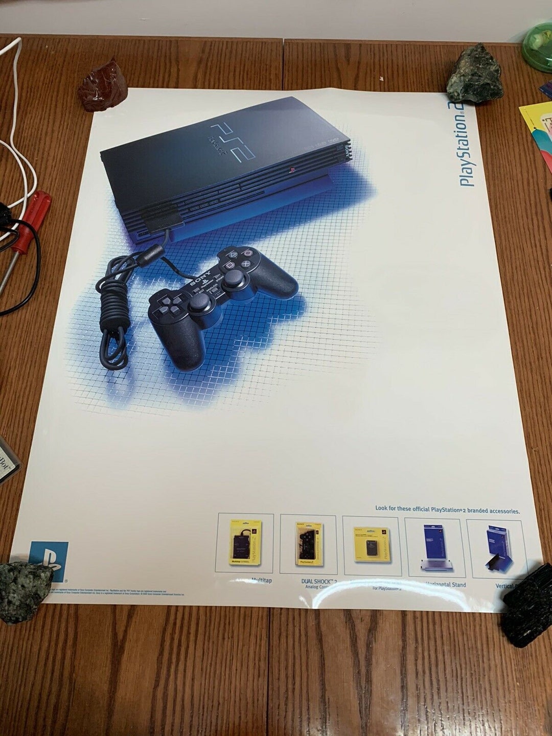 Playstation 2 PS2 Console Promo Store Poster Double Sided 28x22 Very ...