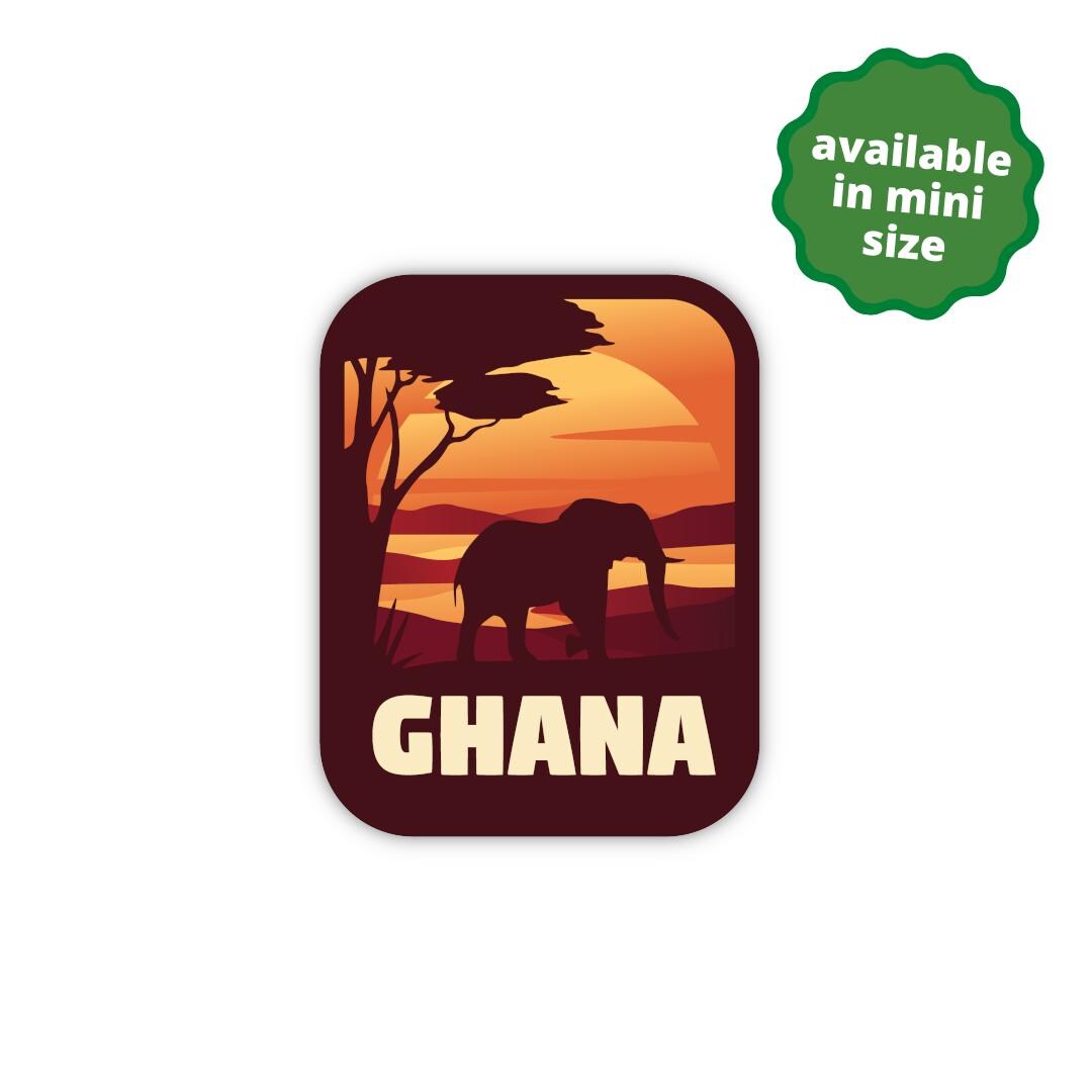 Ghana Sticker | City & Travel Stickers | Waterproof, Vinyl and ...