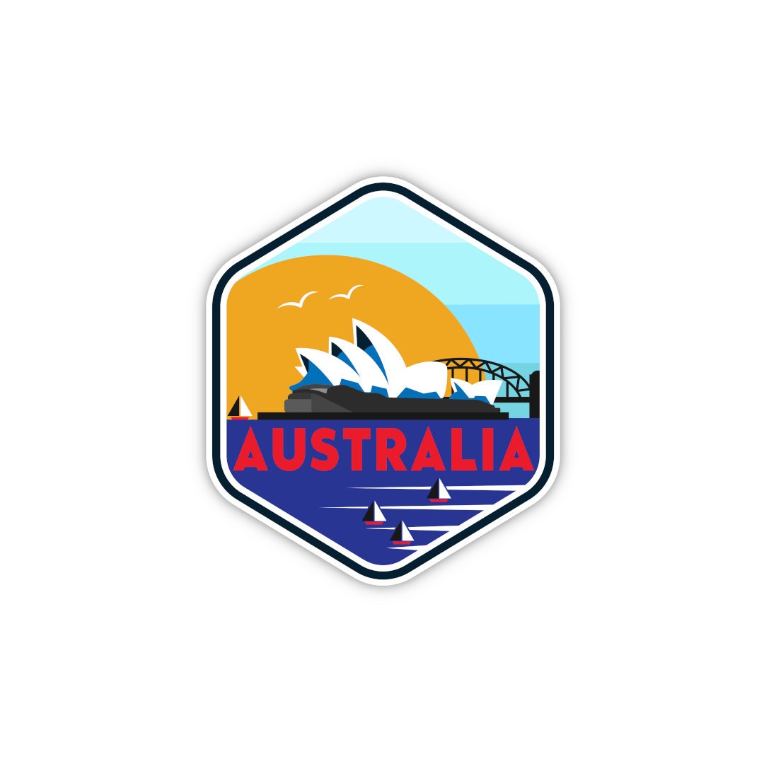 Australia Sticker | City & Travel Sticker | Waterproof, Vinyl and ...