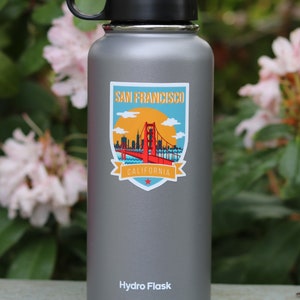 San Francisco California Sticker | City & Travel Stickers | Waterproof ...