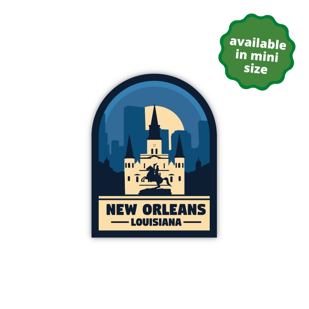 New Orleans Louisiana Sticker | City Stickers | Waterproof, Vinyl and ...