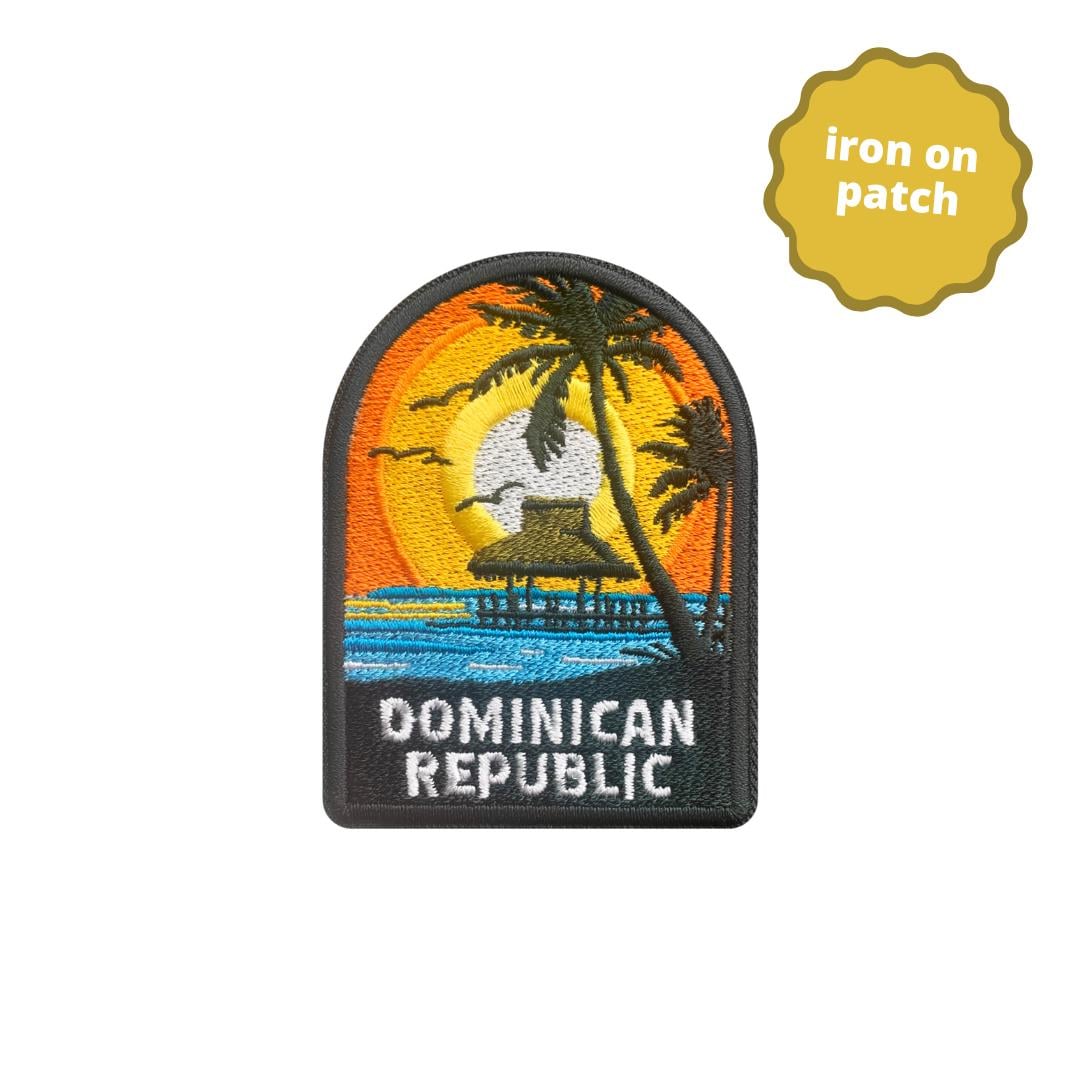 Dominican Republic on Embroidered Patch, Travel Patches - Etsy