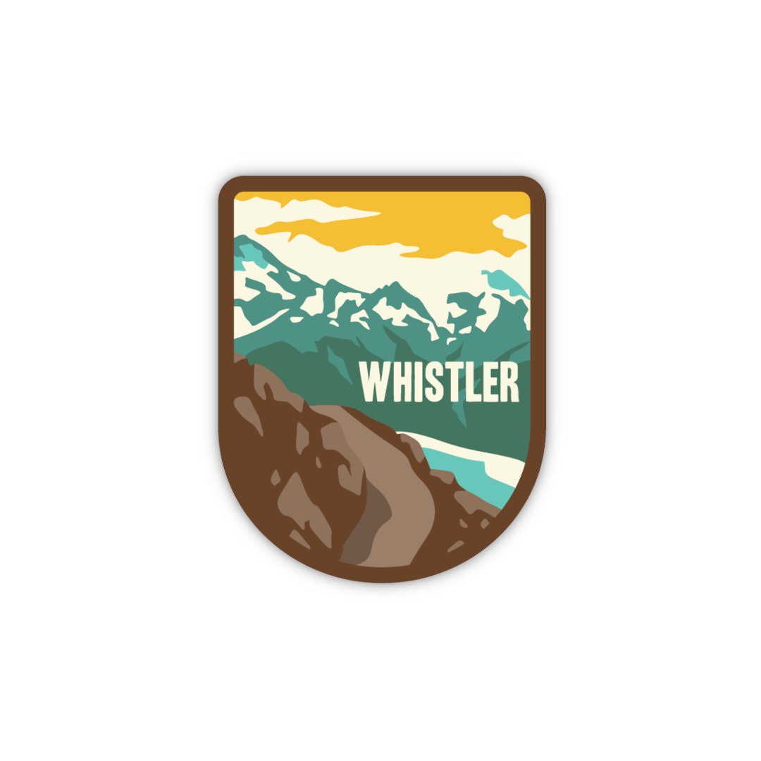 Whistler British Columbia Canada Sticker | City Stickers | Waterproof ...