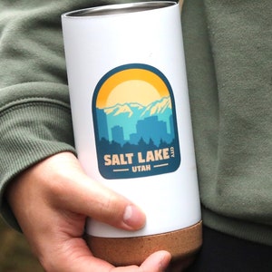 Salt Lake City Utah Sticker, Fun Travel Laptop Sticker, Cute Waterproof ...