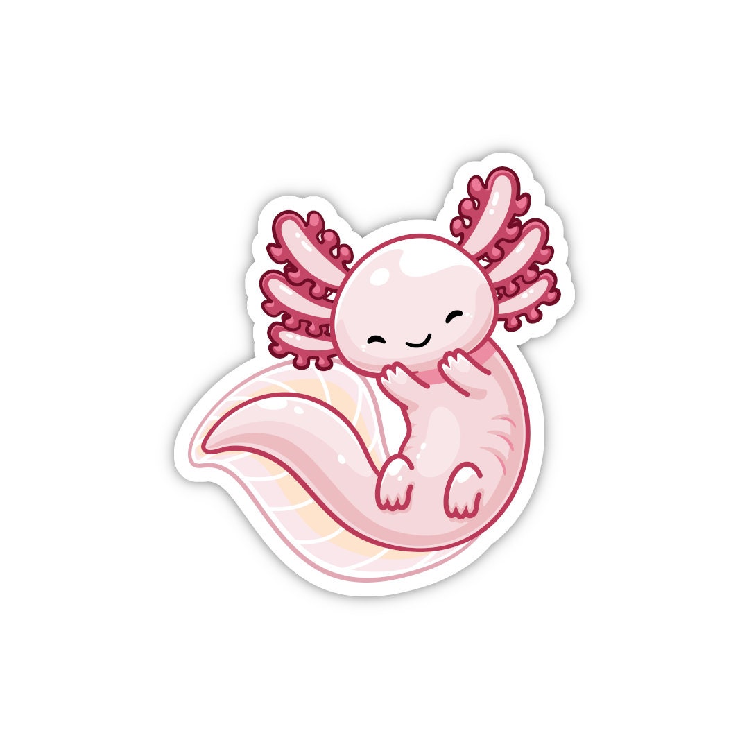 Axolotl Sticker Cute Cartoon Pet Animal Stickers for Boys - Etsy