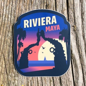 Riviera Maya Mexico Sticker | Travel Stickers | Waterproof, Vinyl and ...
