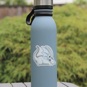 White Dragon Sticker | Cute Fantasy, Legendary, Mythical Creature ...