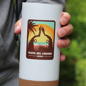 Playa Del Carmen Mexico Sticker | City & Travel Stickers | Waterproof ...