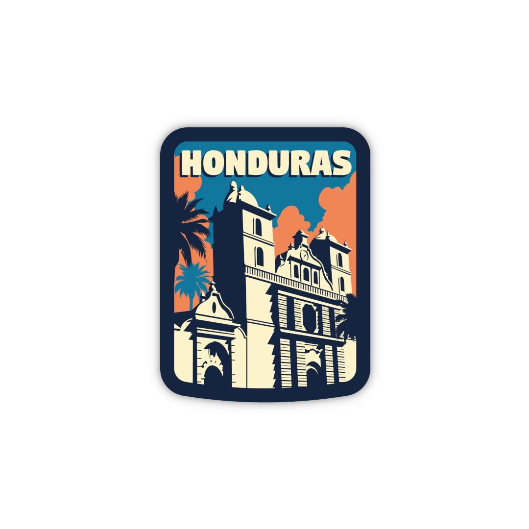 Honduras Travel Sticker: Waterproof Vinyl Decal for Laptop, Water ...