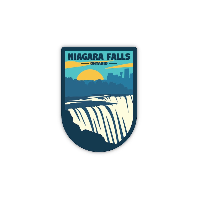 Niagara Falls Sticker, Cute Travel Sticker Laptop, Waterproof Water ...