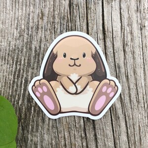 Brown Rabbit Sticker | Cute Bunny Hare Decal for Kids, Boys, Girls ...