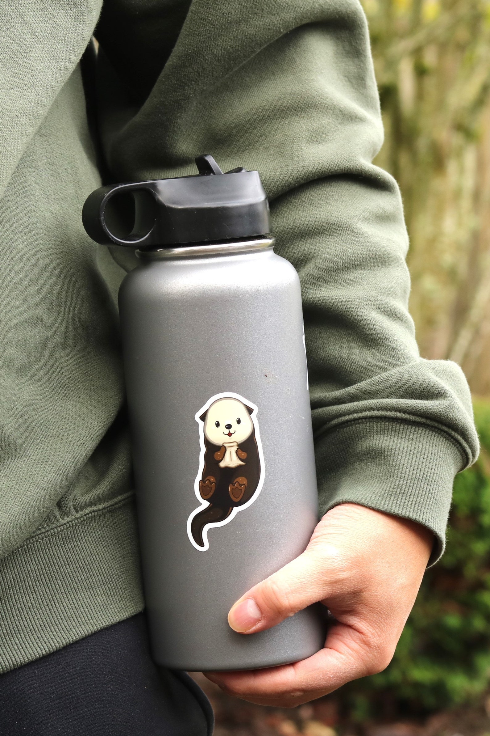 Sea Otter Sticker | Cute Wild Animal Stickers | Waterproof, Vinyl and ...